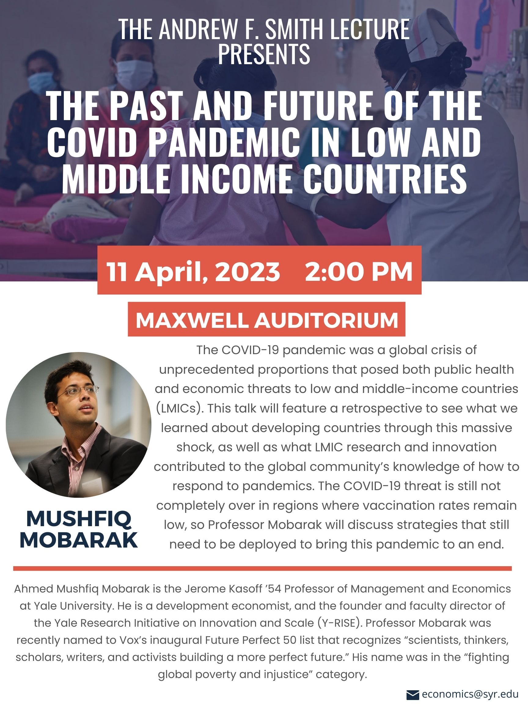 Andrew F. Smith Lecture: The Past and Future of the COVID Pandemic in ...