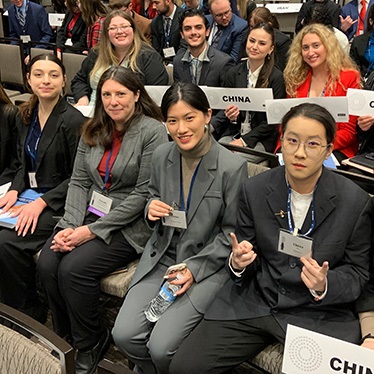 Model UN team named distinguished delegation at DC conference
