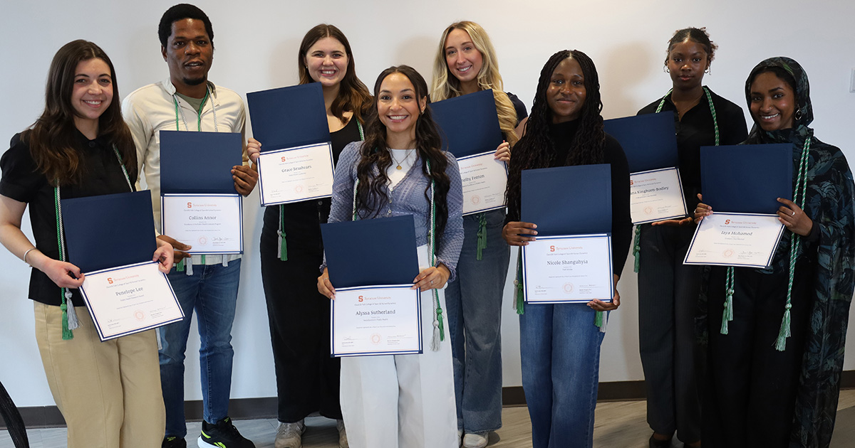 Maxwell School Welcomes the University’s Public Health Department