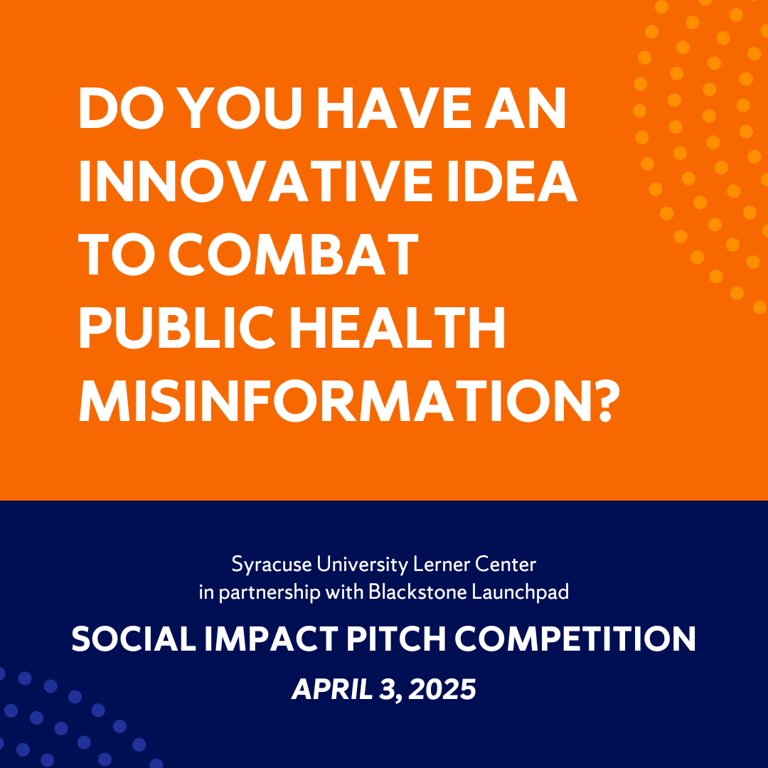 Social Impact Pitch Competition to Address Public Health Misinformation ...